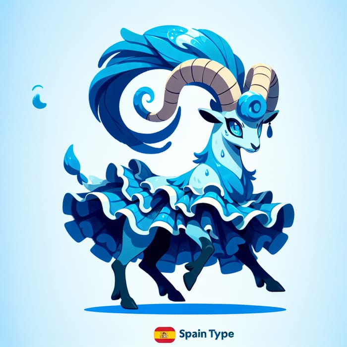 Spanish Water Type Initial Pokemon Inspired by Spain | AI Art Generator ...
