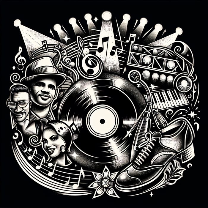 Vibrant Fania All Stars Salsa Tattoo Design | AI Art Generator | Easy-Peasy.AI