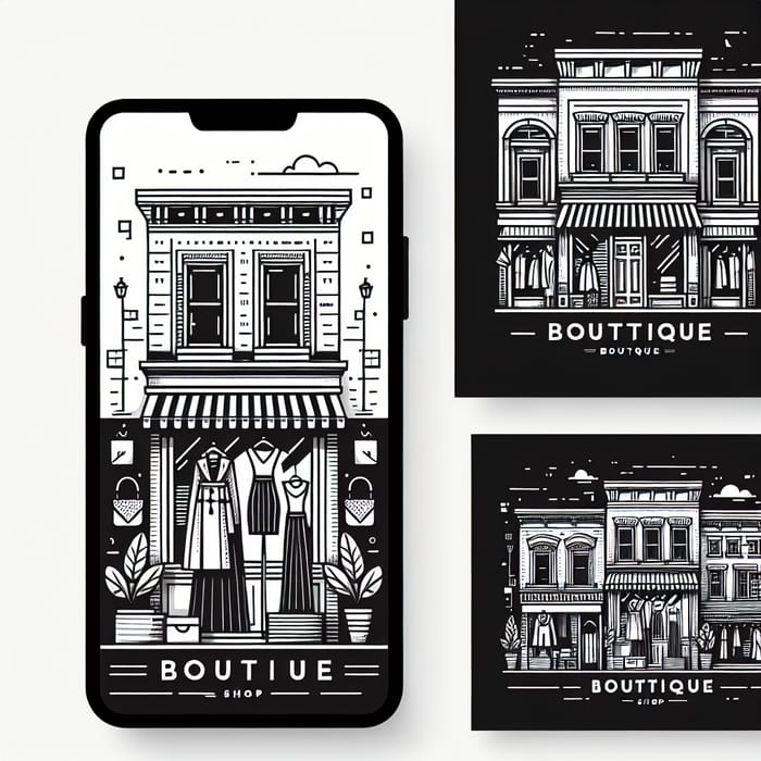 Modern Minimalist Logo Design for Online Boutique Shop | AI Art ...