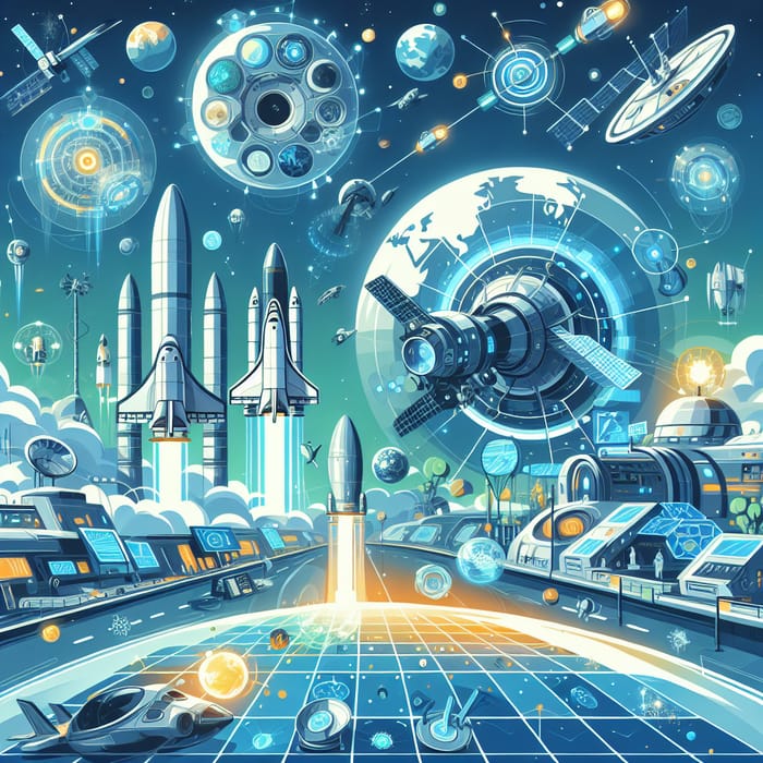 NASA Front Illustration: Futuristic Technology Preview | AI Art ...