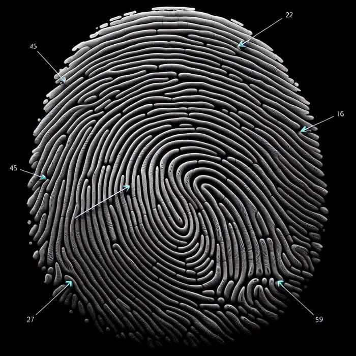 Fingerprint Terminal Points: Understanding Ridge Patterns | AI Art ...