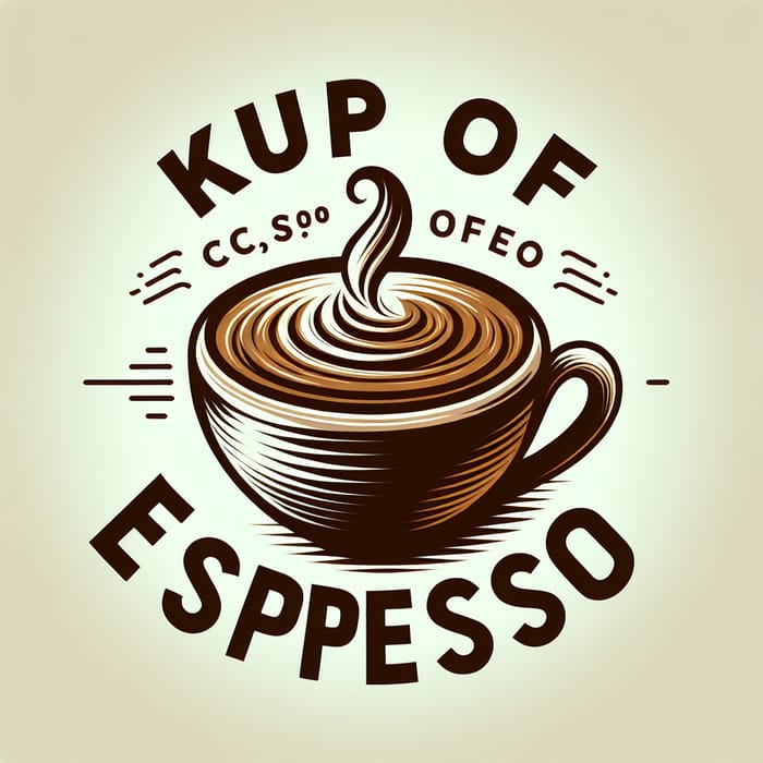 Kup of Espresso Logo Design | Rich & Creamy Espresso Cup | AI Art ...