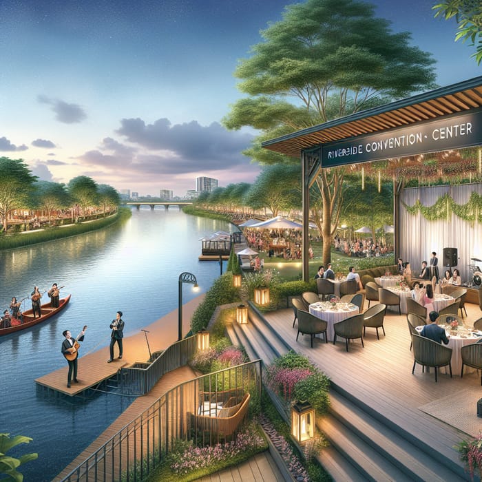 Riverside Outdoor Event Space with Stage | Next to Convention Center ...