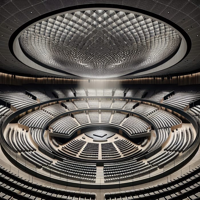 Awe-Inspiring Two-Tiered Oval Auditorium | Interior View | AI Art ...