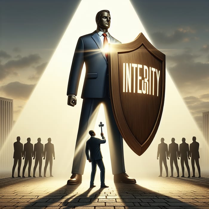 Fight Against Corruption: Upholding Integrity | AI Art Generator | Easy-Peasy.AI