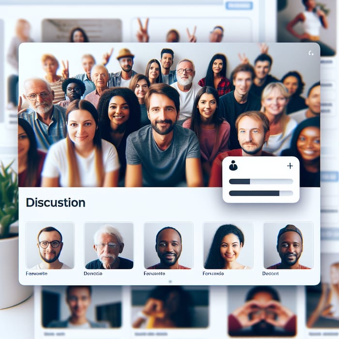 Selected Group Discussion Photo for Dashboard Tab | AI Art Generator ...
