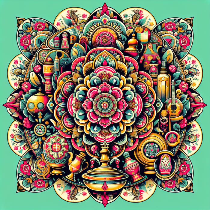 Vintage Russian Rosette with Intricate Design Elements | AI Art ...