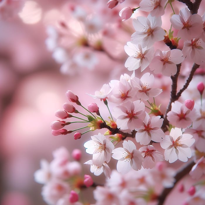 Blooming Cherry Blossoms: Embracing Nature in April | AI Art Generator ...