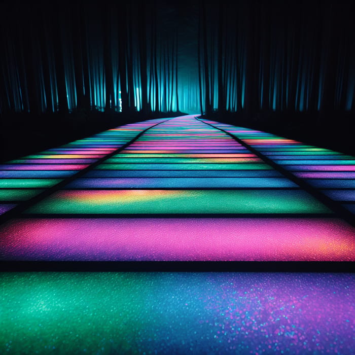 Glowing Concrete Pavement: Illuminate Your Path | AI Art Generator ...