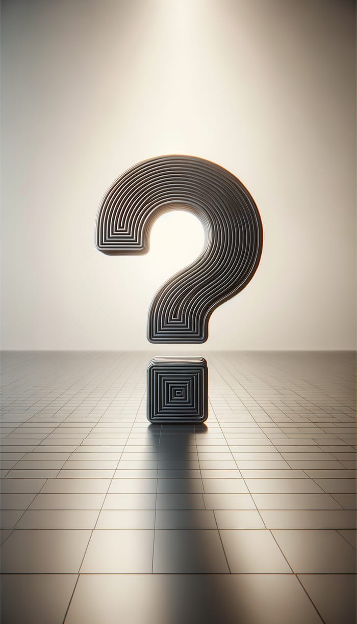 Sleek Question Mark on 2048x1152 Resolution Background | AI Art ...