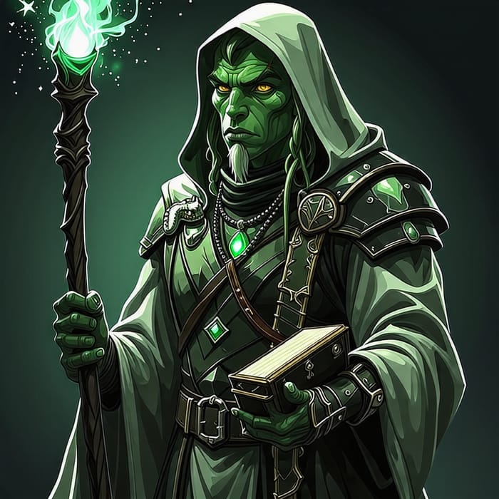 Dragonborn DnD Avatar with Scar and Staff | Fantasy Character | AI Art ...