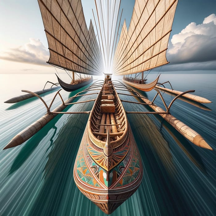 Intricately Constructed Traditional Lagatoi Canoe | AI Art Generator ...