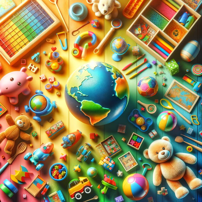 Fun Toys for Vibrant & Joyful Playtime | AI Art Generator | Easy-Peasy.AI