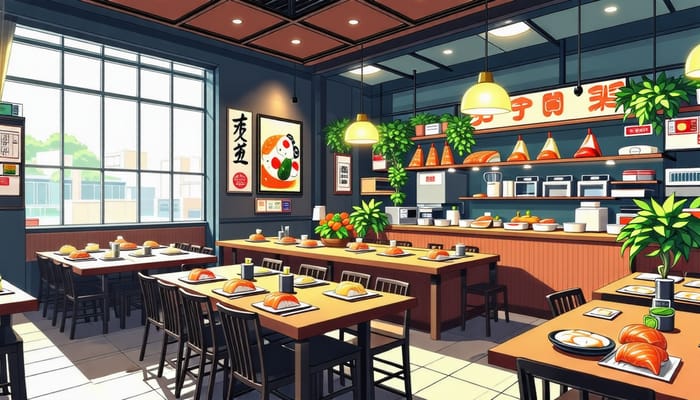 Anime Sushi Restaurant: Unique Dining Experience | AI Art Generator ...
