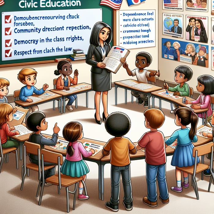 Civic Education in the Classroom: Fostering Respect | AI Art Generator ...