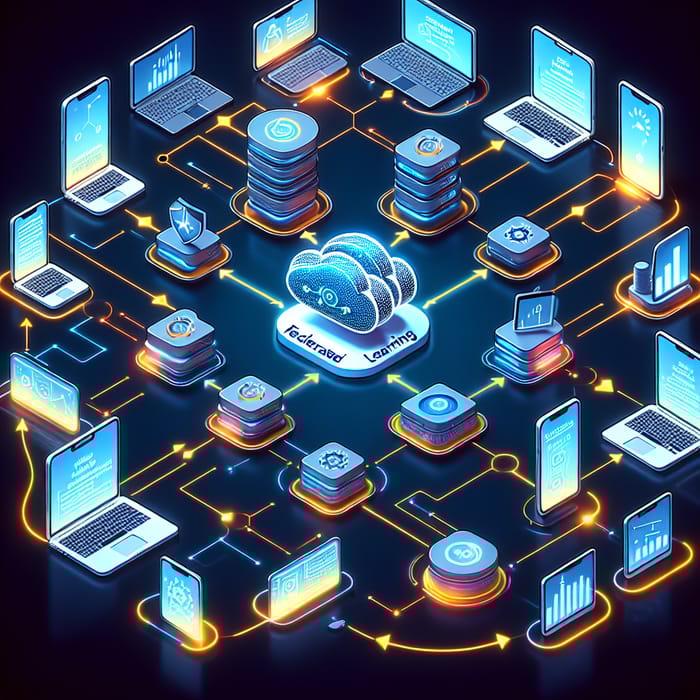 Federated Learning Network: Enhancing Privacy and Efficiency | AI Art ...