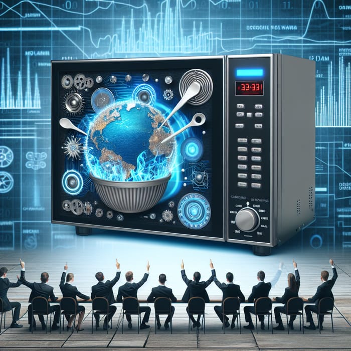 Cutting-Edge Technology for Future Microwaves | AI Art Generator | Easy-Peasy.AI
