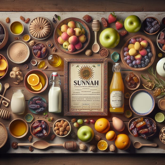 Captivating Sunnah Foods & Beverages: Abundance and Health | AI Art ...