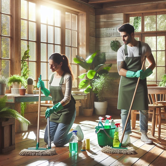 Eco-Friendly Cleaning | Fresh & Sustainable Scene | AI Art Generator ...