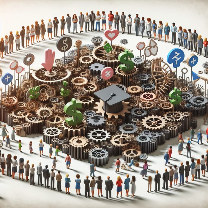 Societal Issues: A Complex Maze of Influence | AI Art Generator | Easy ...