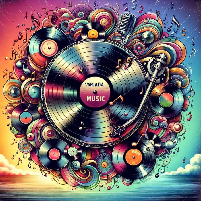 Variada Music Album Cover Design | Lively Musical Styles Blend | AI Art ...