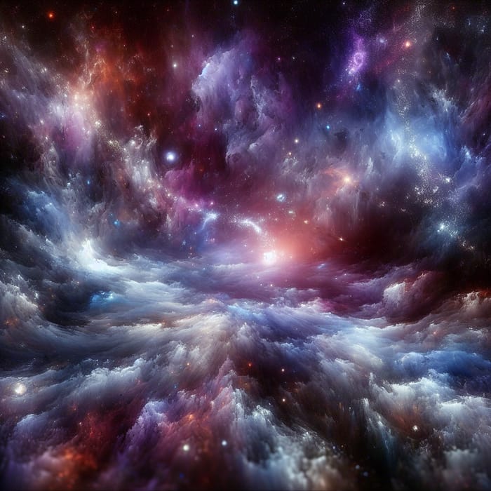 Galaxy Abstract Art: Violets, Blues, Whites | AI Art Generator | Easy ...