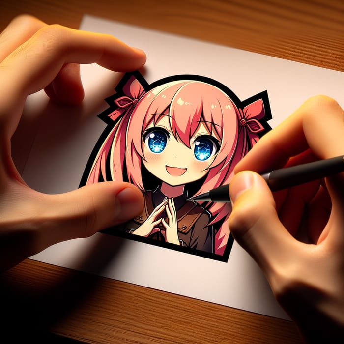 Anime Style Logo Design - Yamete Kudasai | AI Art Generator | Easy-Peasy.AI