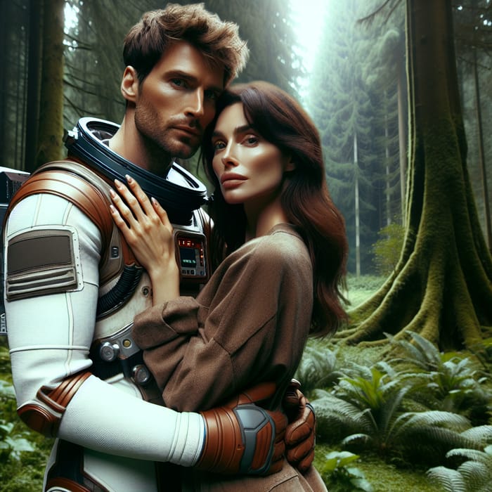 Romantic Space Odyssey with Forest-Like Atmosphere | AI Art Generator ...