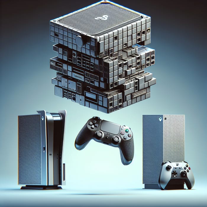 Next-Gen Handheld Gaming Devices and Consoles Levitating | AI Art ...
