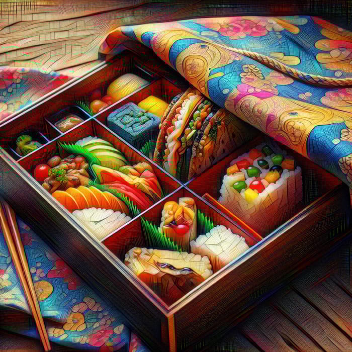 Creative Bento Box Ideas with Furoshiki Wrapping | AI Art Generator ...