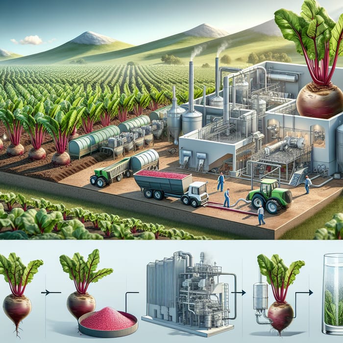 Beet Juice Production Steps: From Field to Factory | AI Art Generator ...