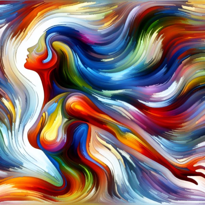 Vibrant Gail: Abstract Artistic Depiction | AI Art Generator | Easy ...