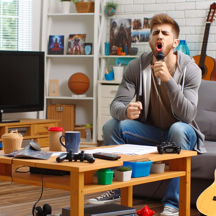 Singing Gamer - Playful Entertainment with Music | AI Art Generator ...