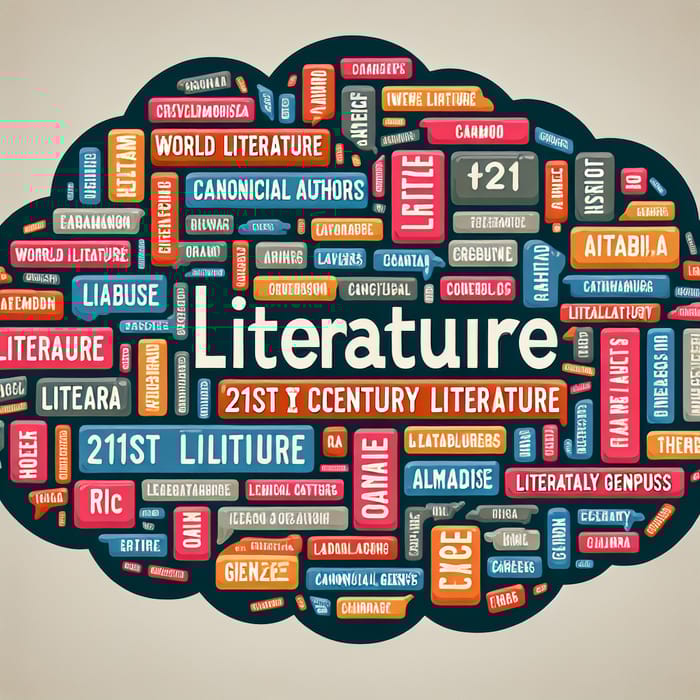 Literature Tag Cloud: World, 21st Century, Canonical Authors, Literary ...