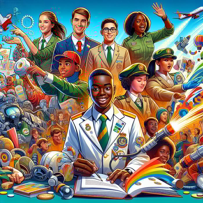 Vibrant NSTP Poster for CTU | Diverse Cartoon Characters | AI Art ...