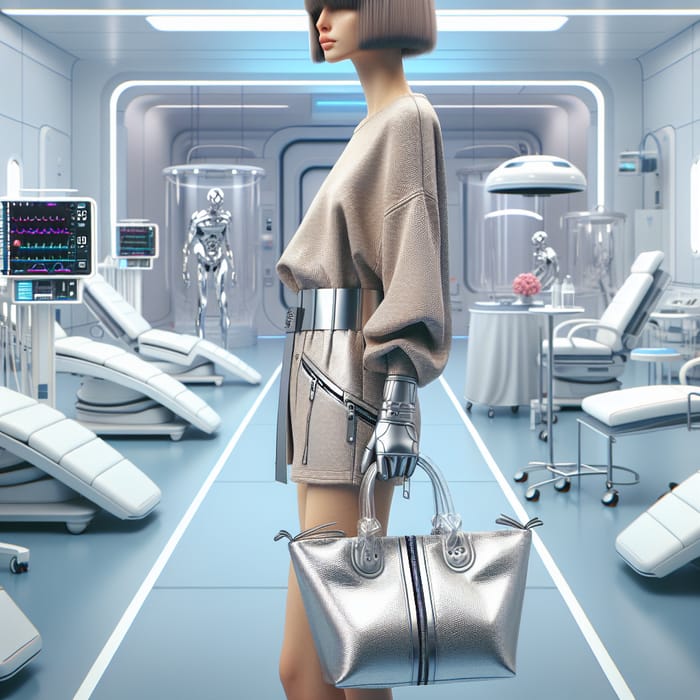 Kate McCrae in Silver Bag - The Black Hole Scene | AI Art Generator ...