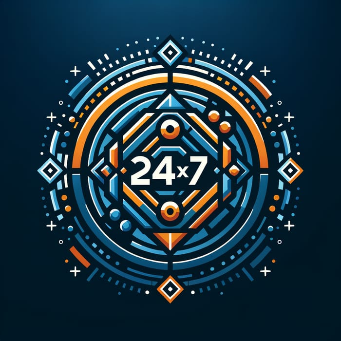 Techme 24X7 Logo Design | Modern & Innovative | AI Art Generator | Easy ...