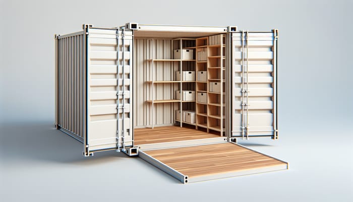 Modern Shipping Container Storage Space Design | AI Art Generator ...