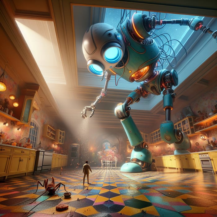 Kyootbot Encounter: A Surrealist Dream in a Fantastical Kitchen | AI ...