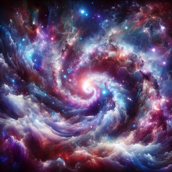 Ethereal Galaxy: Abstract Cosmic Display | AI Art Generator | Easy-Peasy.AI