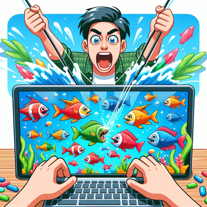 Exciting Online Fishing Game: Play and Win Big! | AI Art Generator ...