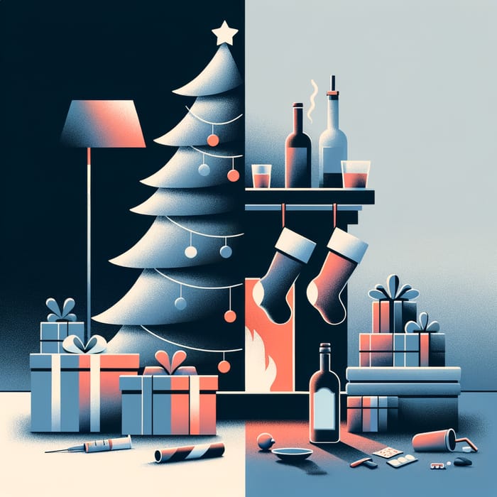 Christmas Disaster | Addiction, Alcohol & Drugs - Clean Design | AI Art ...