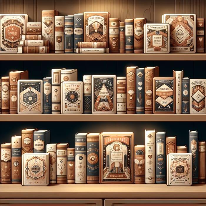 Professional Style Books on Shelf | AI Art Generator | Easy-Peasy.AI