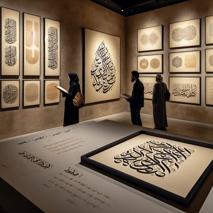 Arabic Calligraphy Art Exhibition | AI Art Generator | Easy-Peasy.AI