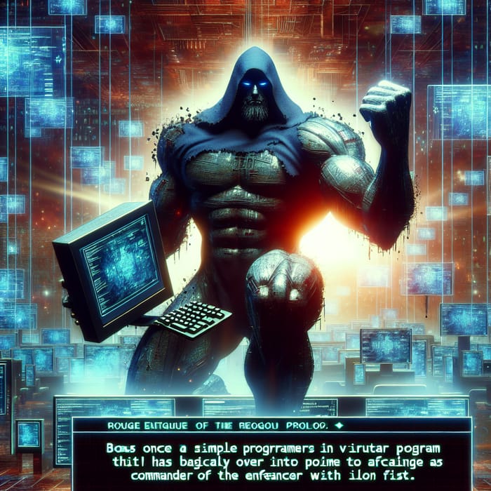 MCP - The Main Antagonist in TRON's Virtual World | AI Art Generator ...