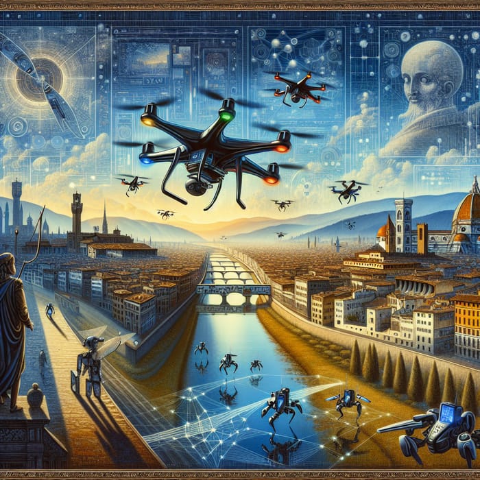 Revolutionary Technology & Renaissance Art Fusion | AI Art Generator ...