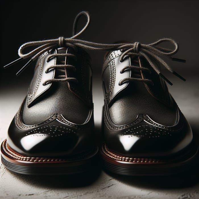 Stitched Shoes with Glossy Finish | AI Art Generator | Easy-Peasy.AI