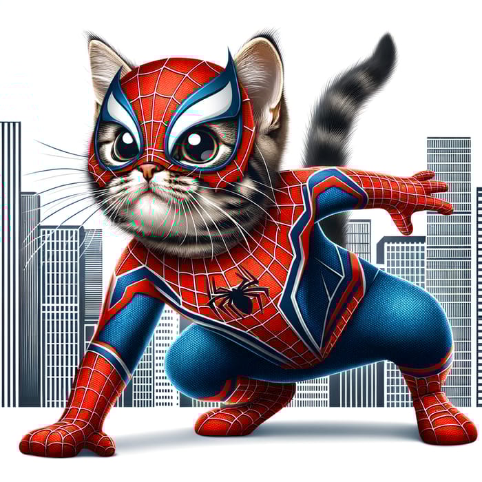 Spiderman Cat: A Feline Superhero | AI Art Generator | Easy-Peasy.AI