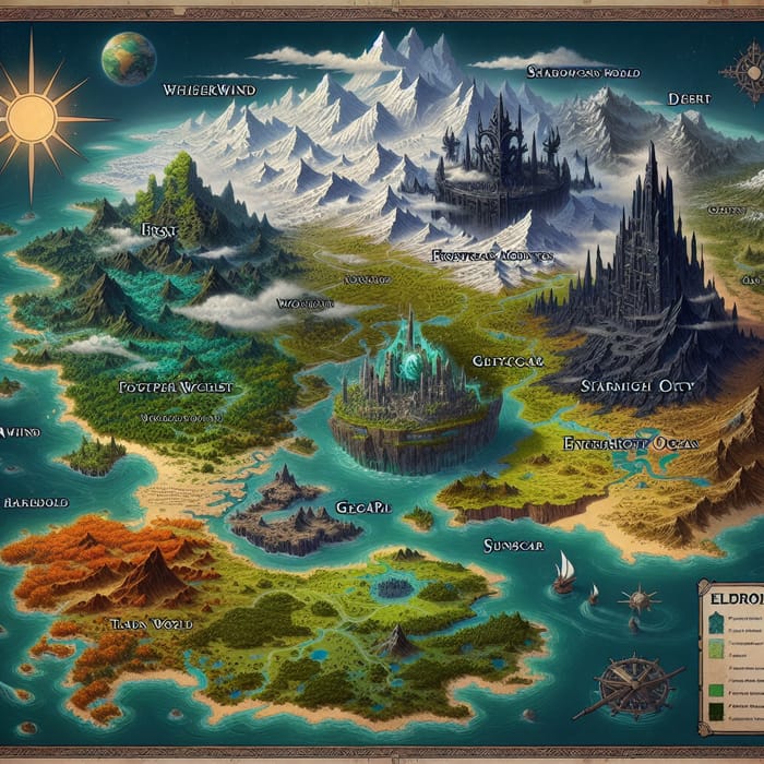 Explore the Magical Regions of Eldoria | AI Art Generator | Easy-Peasy.AI