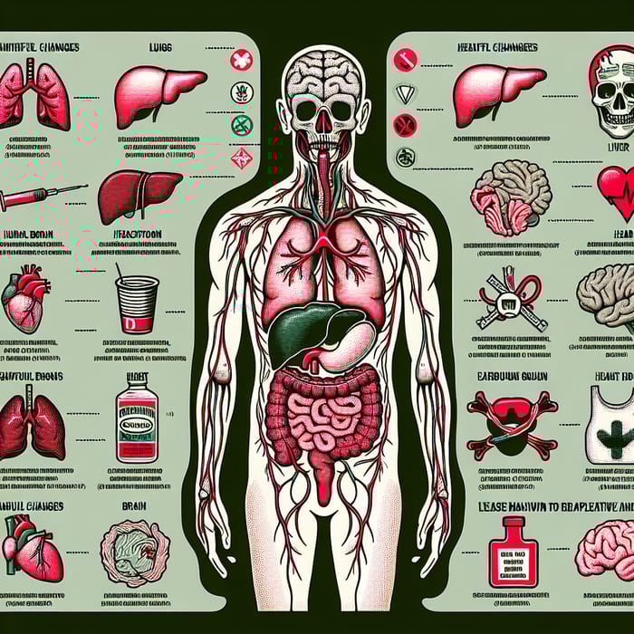 Harmful Effects of Addictive Substances on Human Organs | AI Art ...